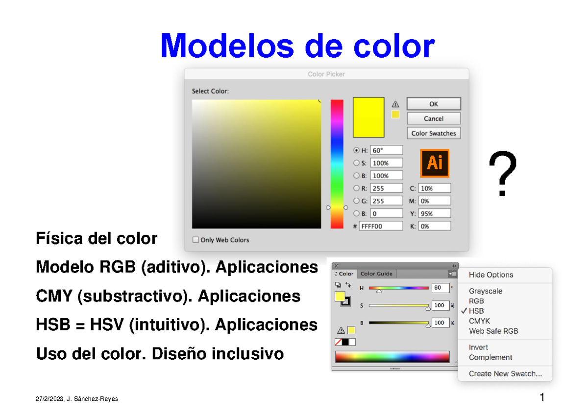 Modelos de color - apuntes - Expresión Gráfica - UCLM - Studocu