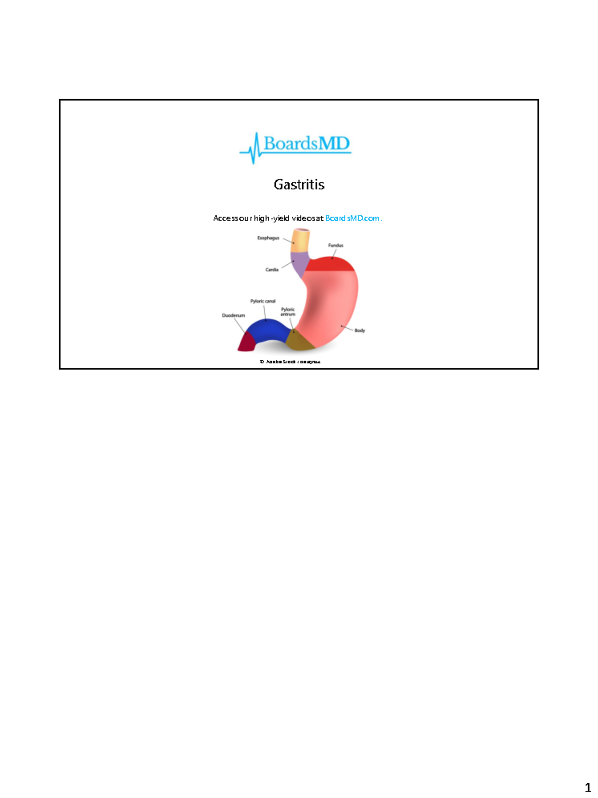 Gastritis - Enkel - Access our high-yield videos at BoardsMD. Gastritis ...