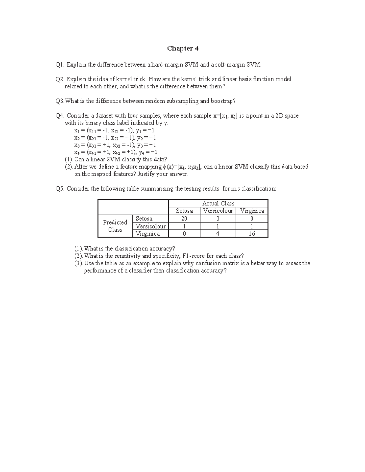 MLQuestion-I - ML Questions - Chapter 4 Q1. Explain the difference ...
