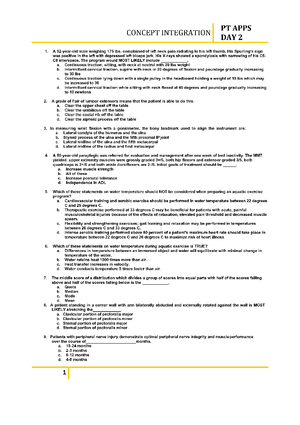 LE-PME- Final - learnings - POST MODULAR EXAMINATION: LOWER EXTREMITY ...