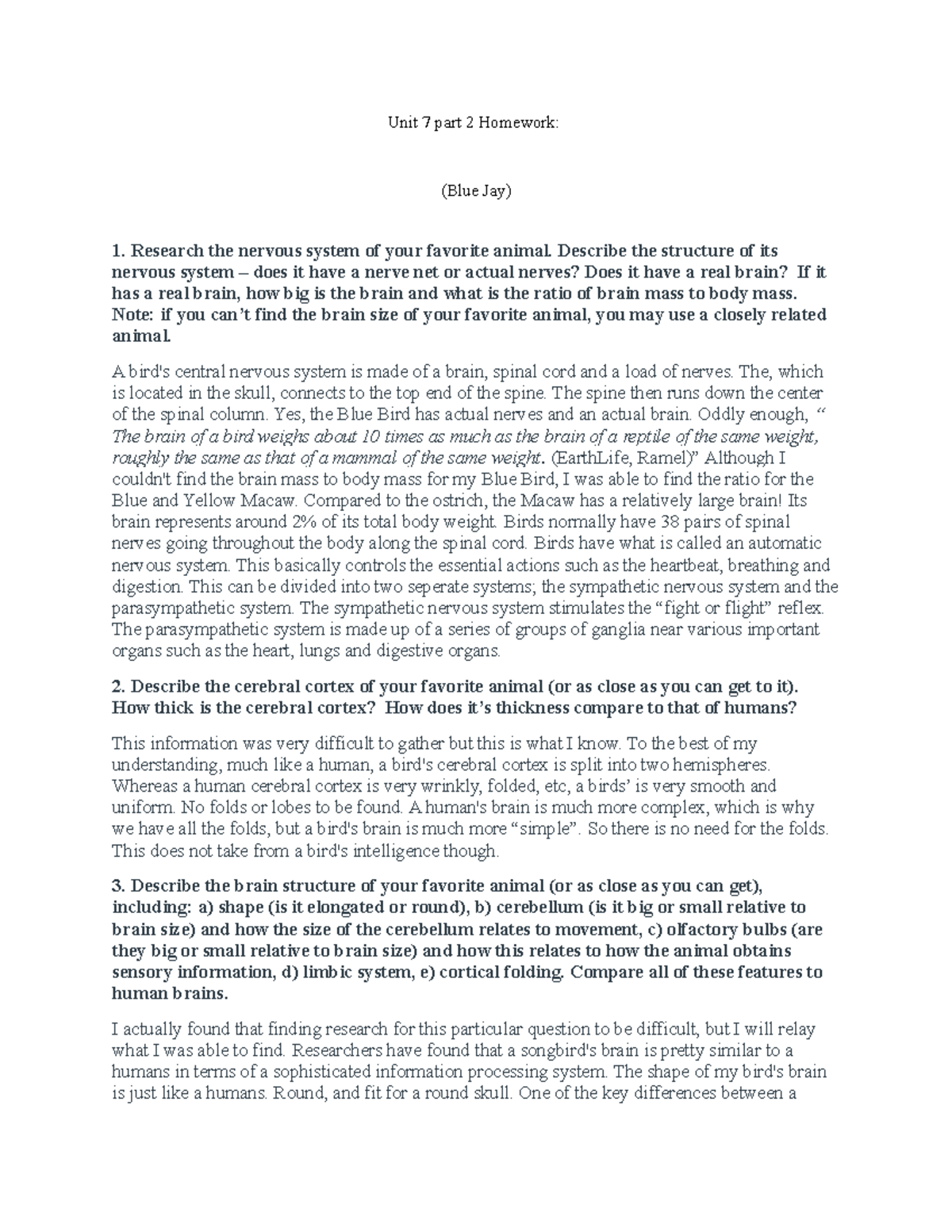 Unit 7 part 2 Homework - Lecture assignment notes for unit 7 - Unit 7 ...