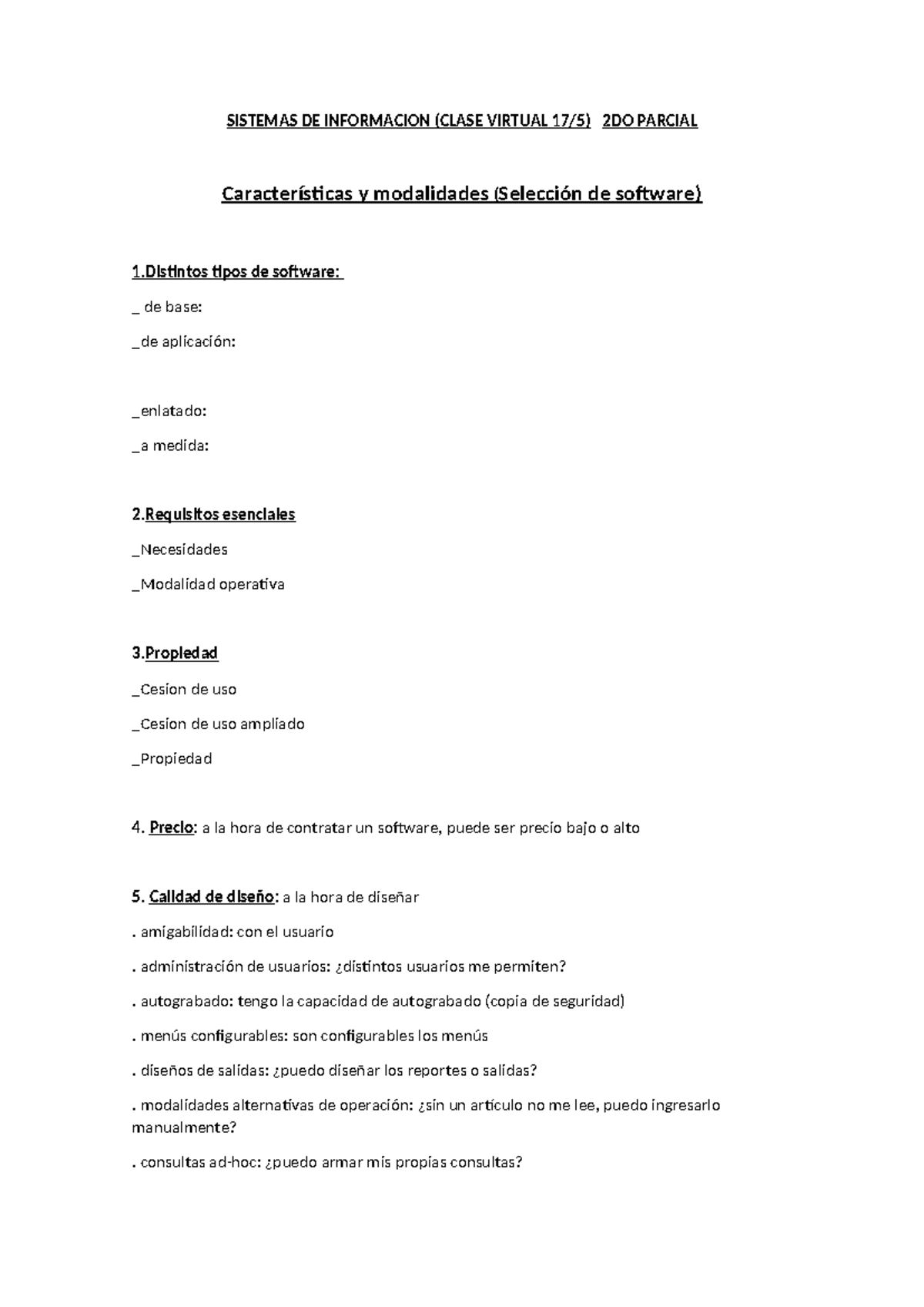Sistemas Clase 1 Virtual-YA Impresa - SISTEMAS DE INFORMACION (CLASE VIRTUAL 17/5) 2DO PARCIAL ...