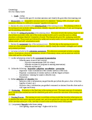 Nursing - CTE - Standard - Studocu