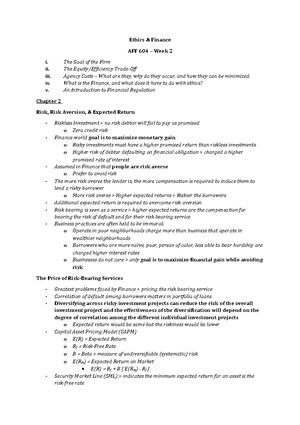 Fin 800 notes - Class 7 Unethical negotiation tactics can also be ...