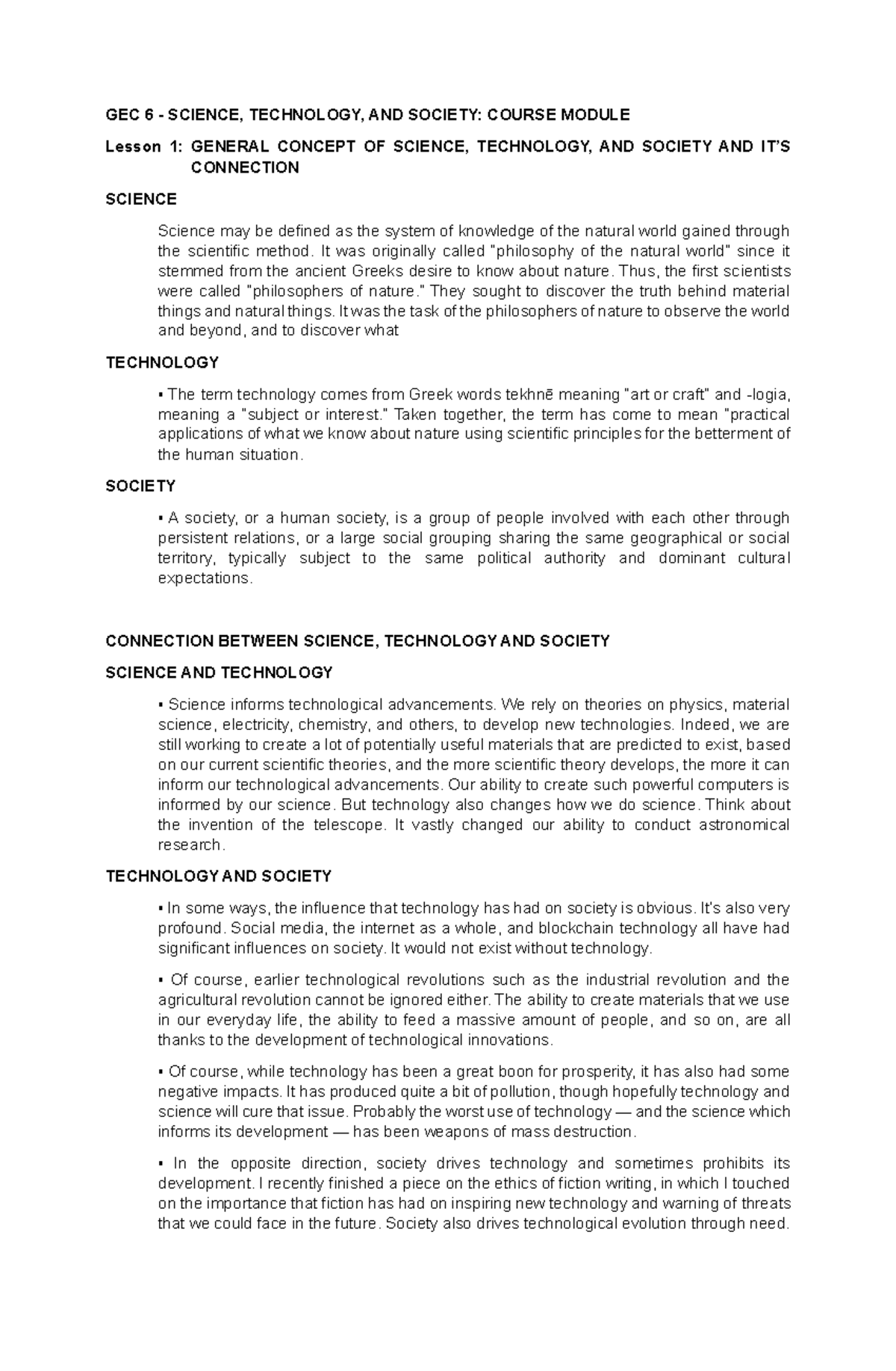 Inbound 5851242827197465913 - GEC 6 - SCIENCE, TECHNOLOGY, AND SOCIETY ...