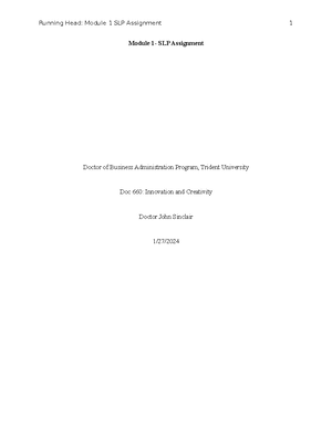 BUS303 SLP A - To help with course work and exams - Sonya Telly-Ann ...