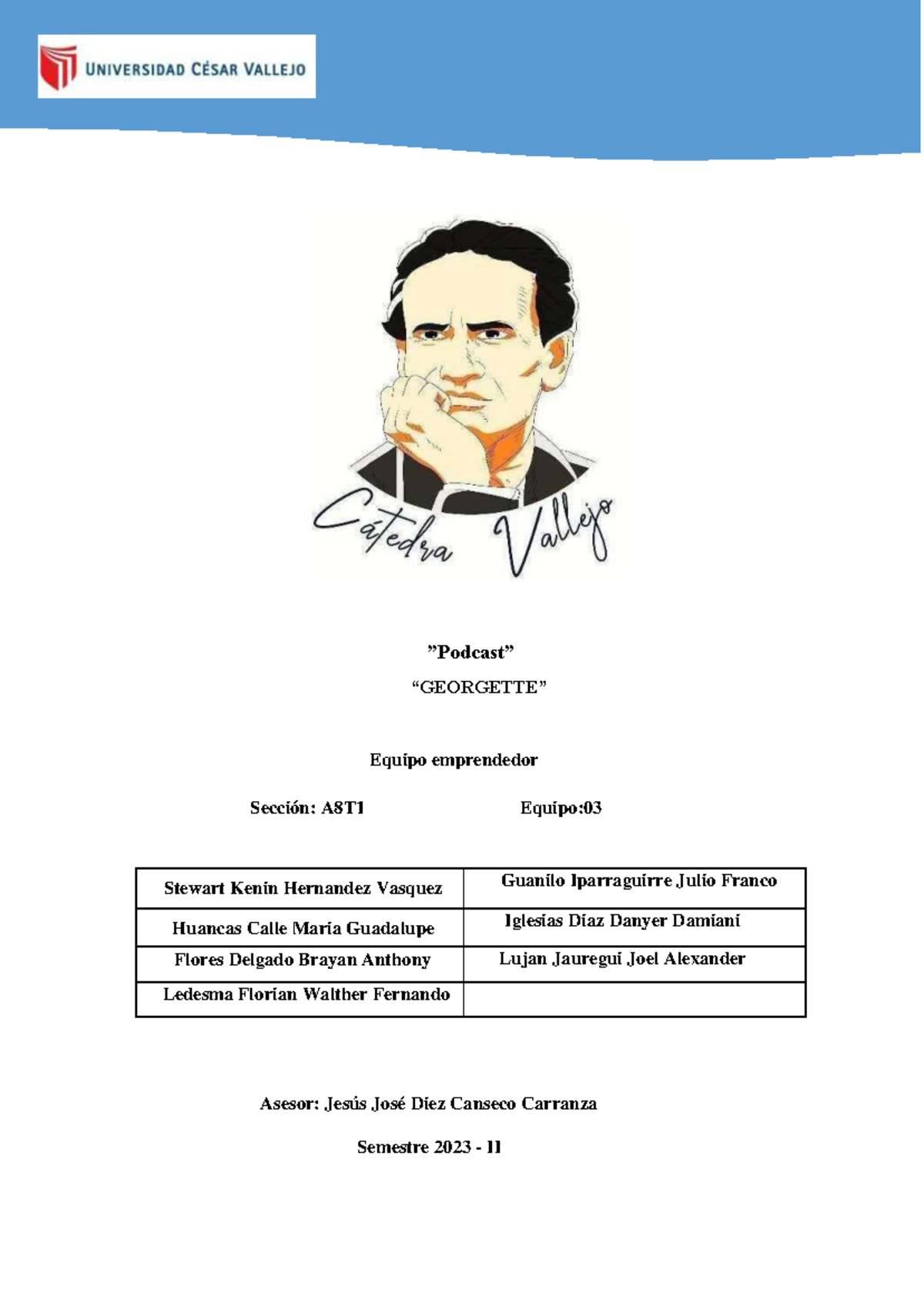 Georgette - Inf. terminado - ”Podcast” “GEORGETTE” Equipo emprendedor ...