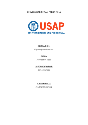 Amaya- michael tarea 4 español - Español - Michael Orestes Amaya ...