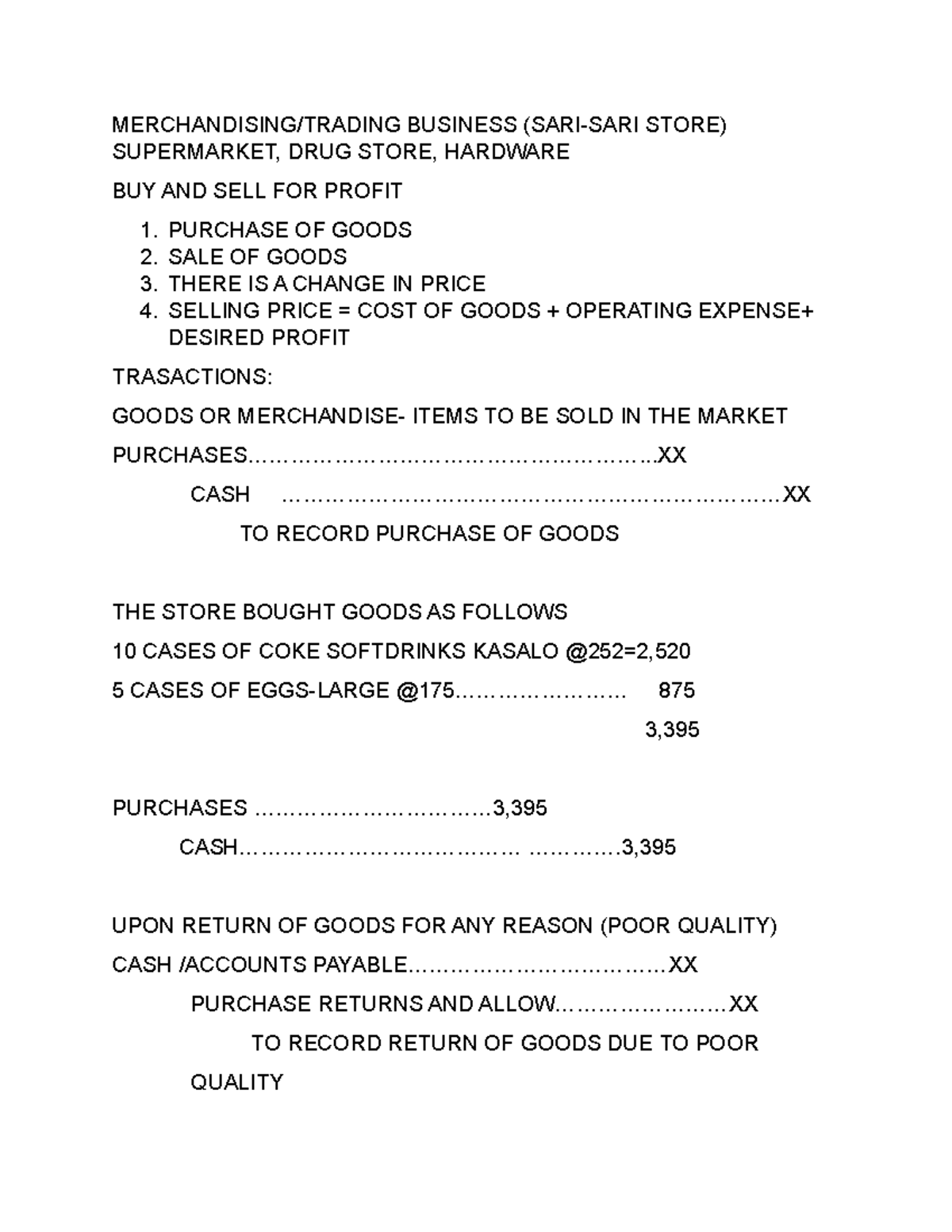 Merchandising- Business-2022 - MERCHANDISING/TRADING BUSINESS (SARI ...