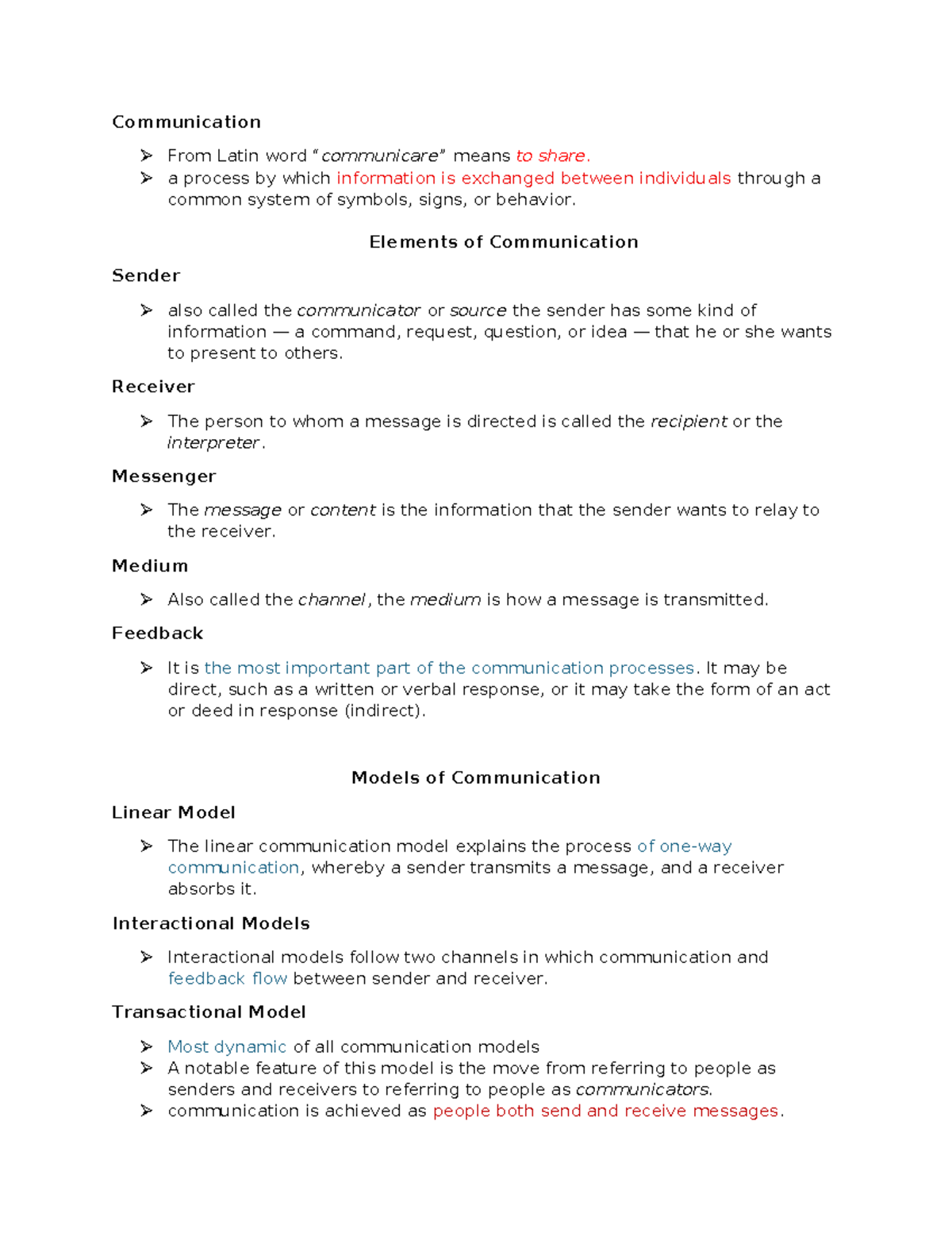 Purposive-Comm - Purposive Communication Midterm Reviewer - Communication From Latin word - Studocu