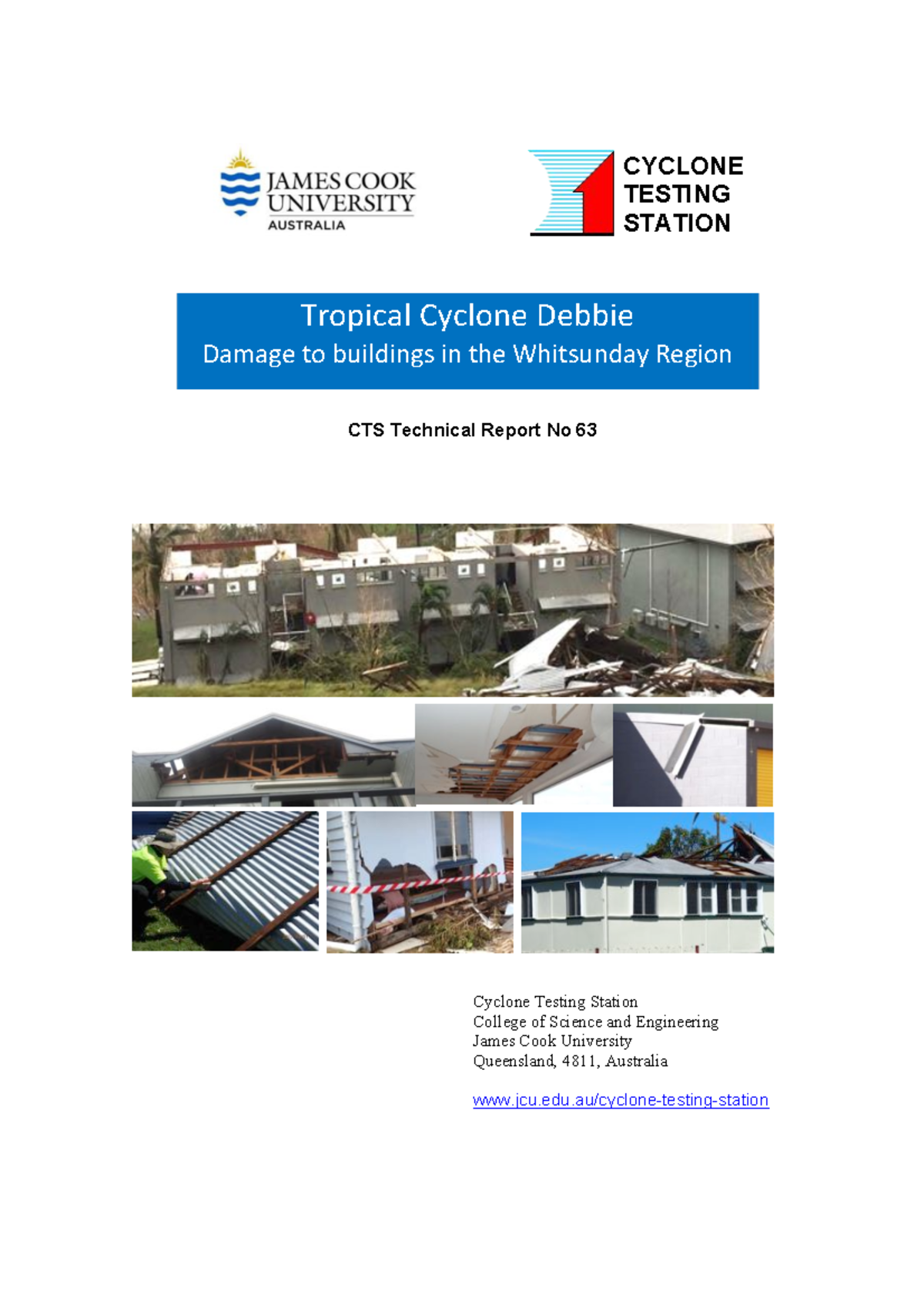 Cyclon Disaster Report - CYCLONE TESTING STATION CTS Technical Report ...