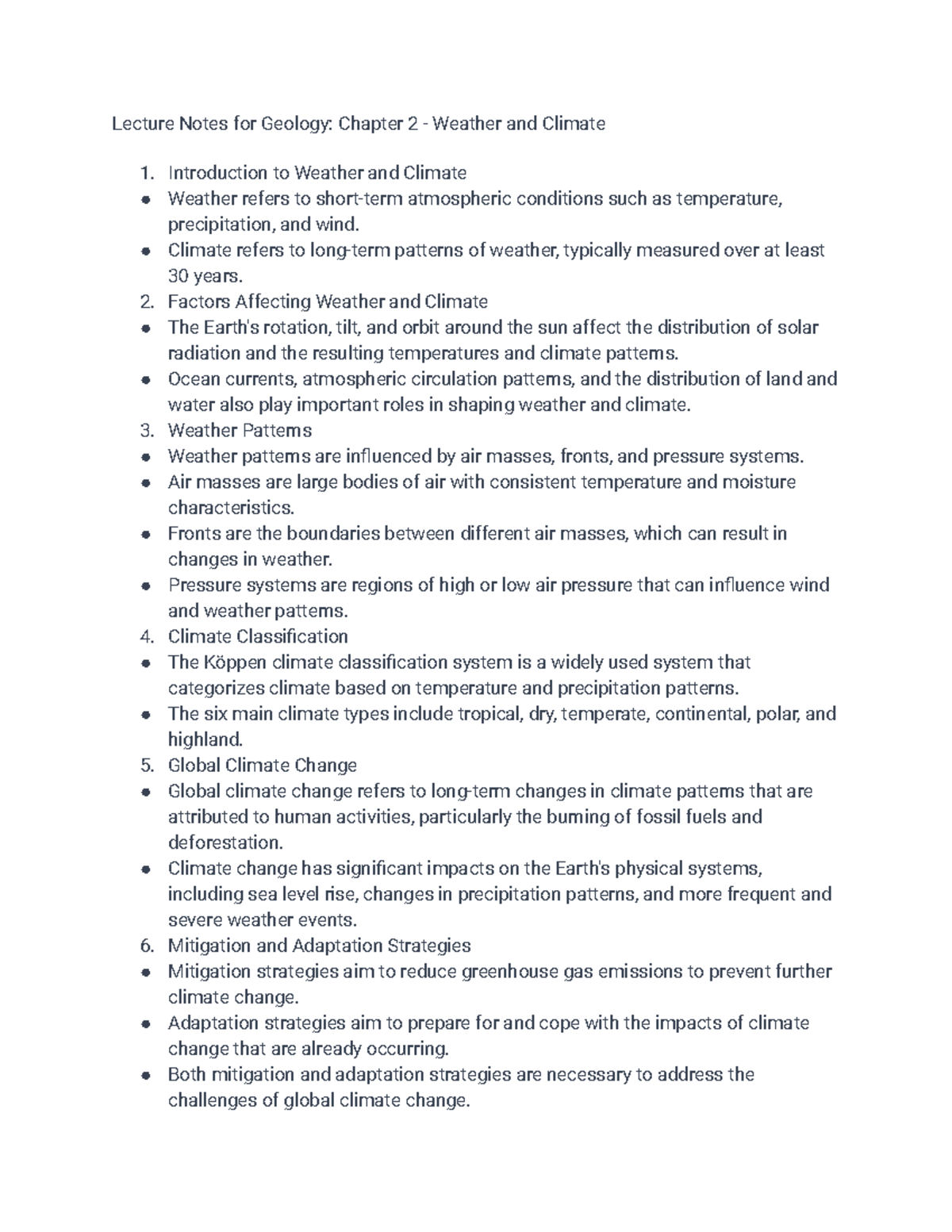 Geo 2 - Notes for chapter 2 - Lecture Notes for Geology: Chapter 2 ...