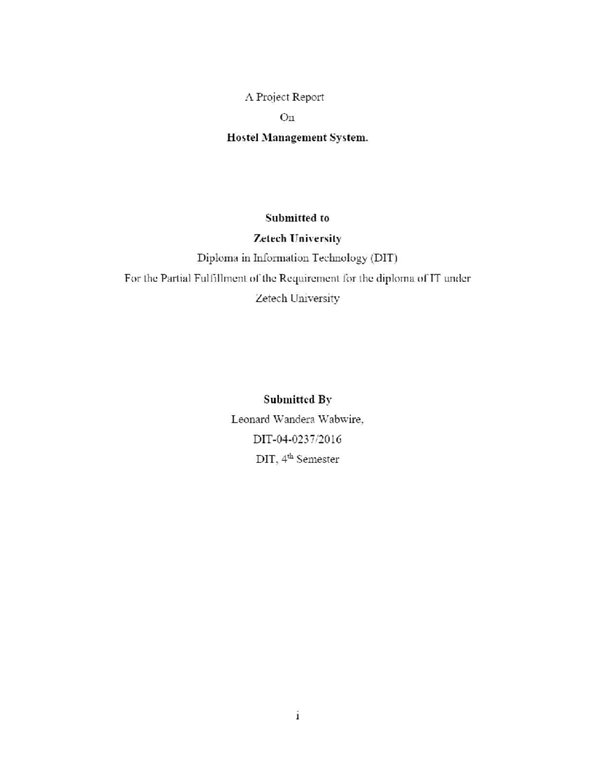 HMS Project Report - Nothing - computer networks - Studocu