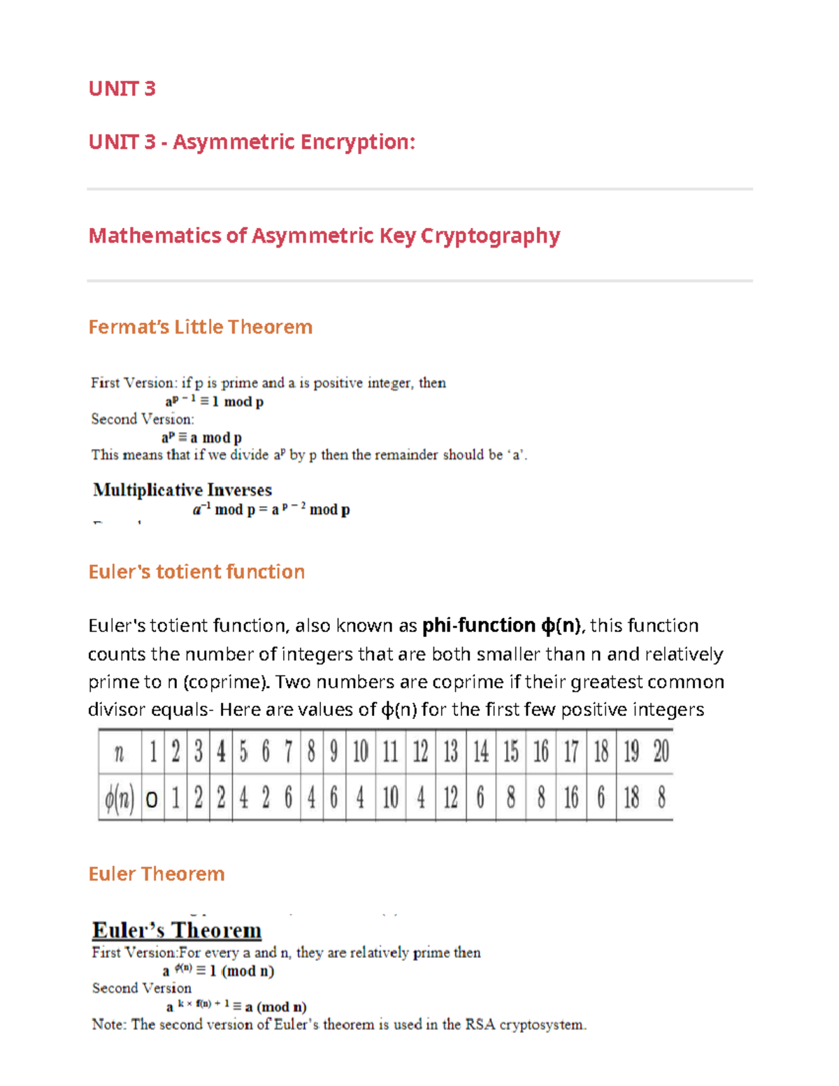 Cns-UNIT 3 - Cns Notes - UNIT 3 UNIT 3 - Asymmetric Encryption ...