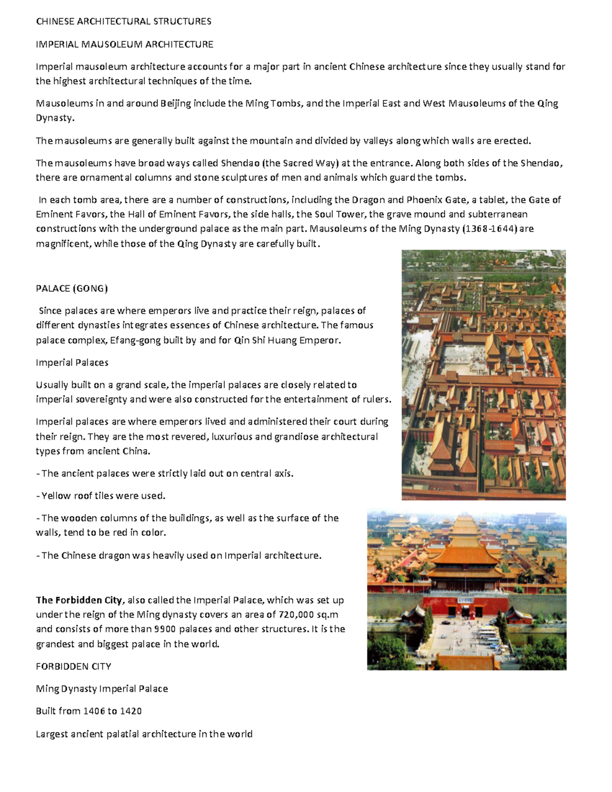 CHINESE ARCHITECTURE - Structures - CHINESE ARCHITECTURAL STRUCTURES ...