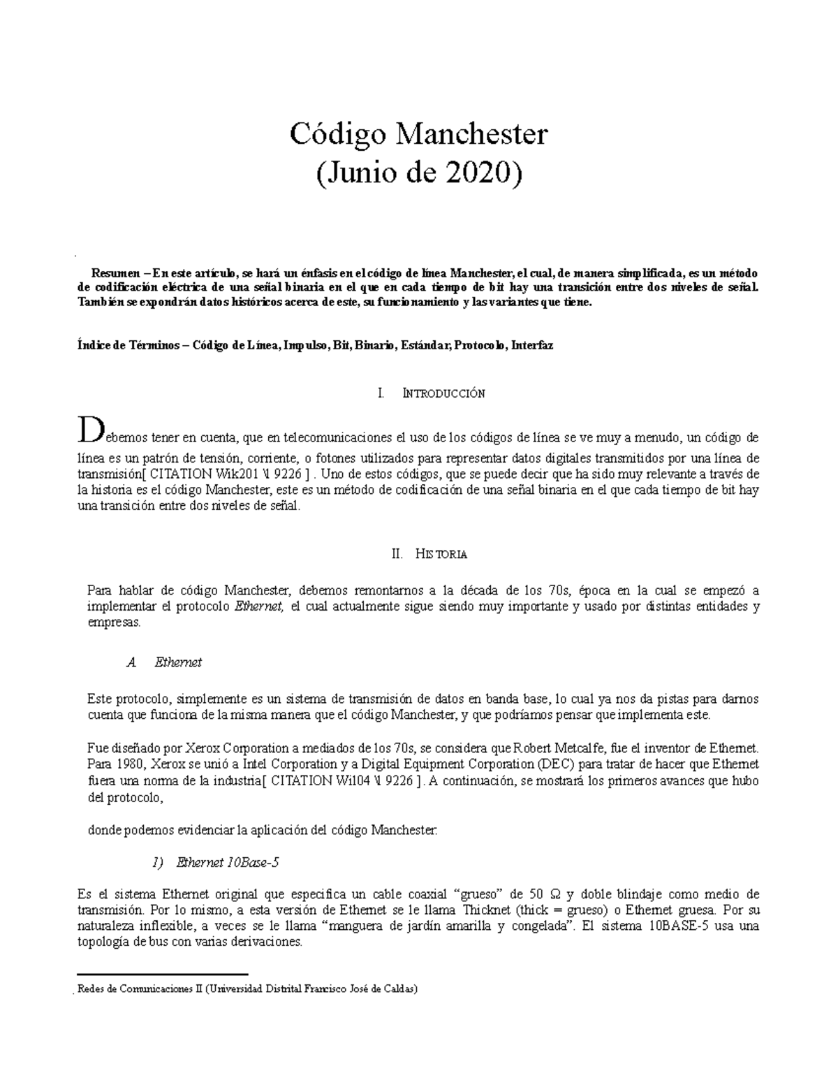 Codigo Manchester - Resumen – En este artículo, se hará un énfasis en ...
