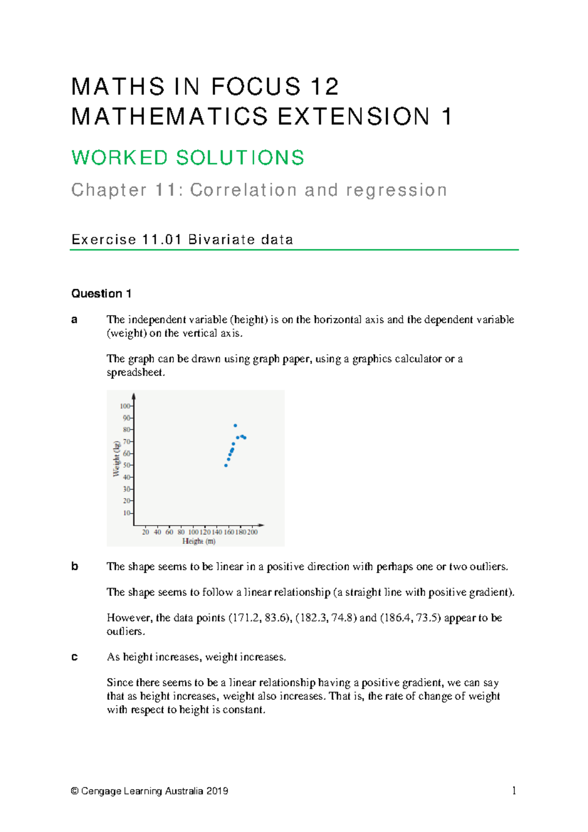 MIF - Chapter 11 - MATHS IN FOCUS 12 MATHEMATICS EXTENSION 1 WORKED ...