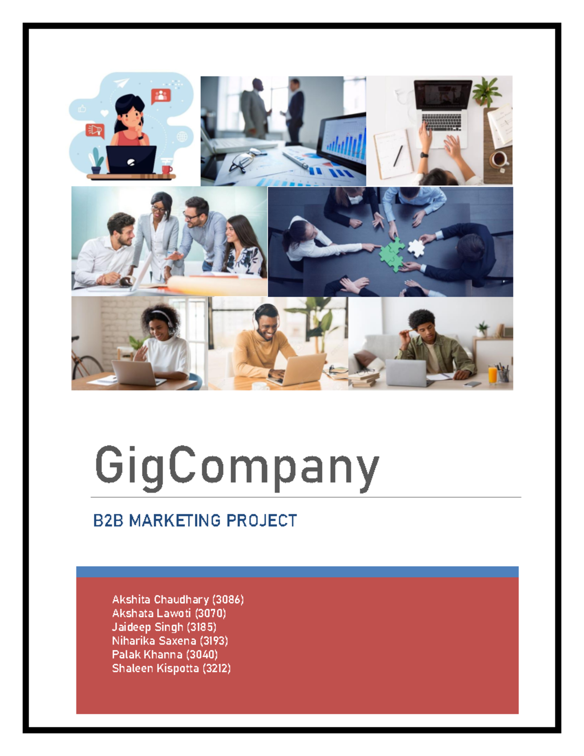 B2B Project Report - GigCompany B2B MARKETING PROJECT Akshita Chaudhary ...