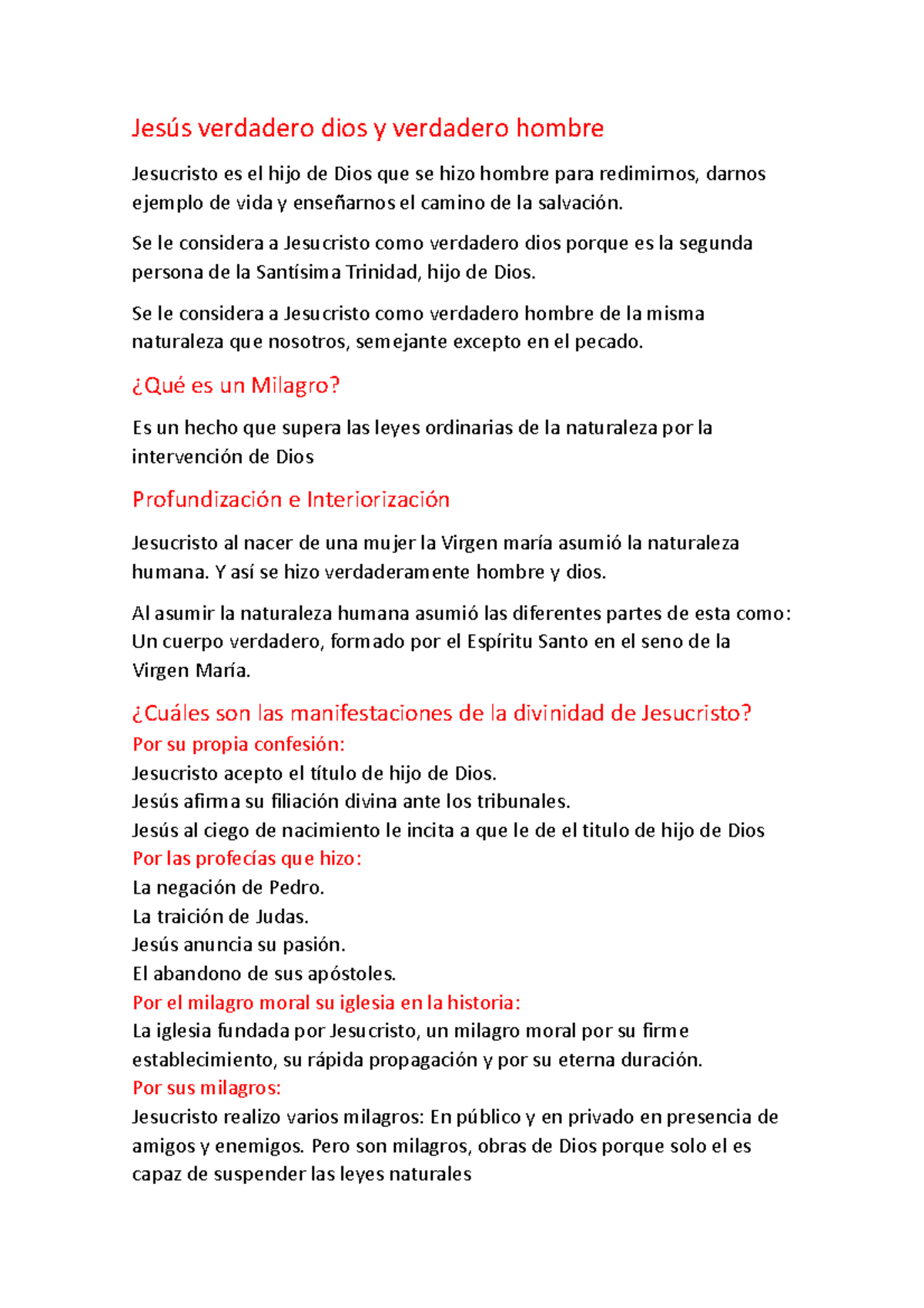 Jesús verdadero dios y verdadero hombre - Jesús verdadero dios y verdadero hombre Jesucristo es ...