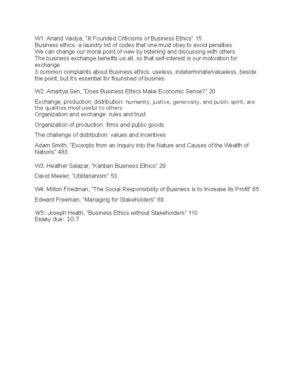 Book notes - W1: Anand Vaidya, “Ill Founded Criticisms of Business ...