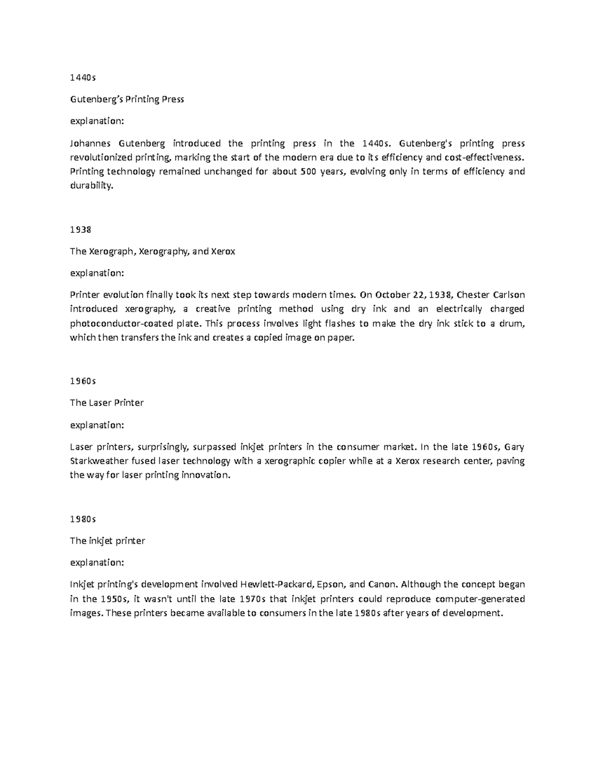 Document (13) - use this - 1440s Gutenberg’s Printing Press explanation ...