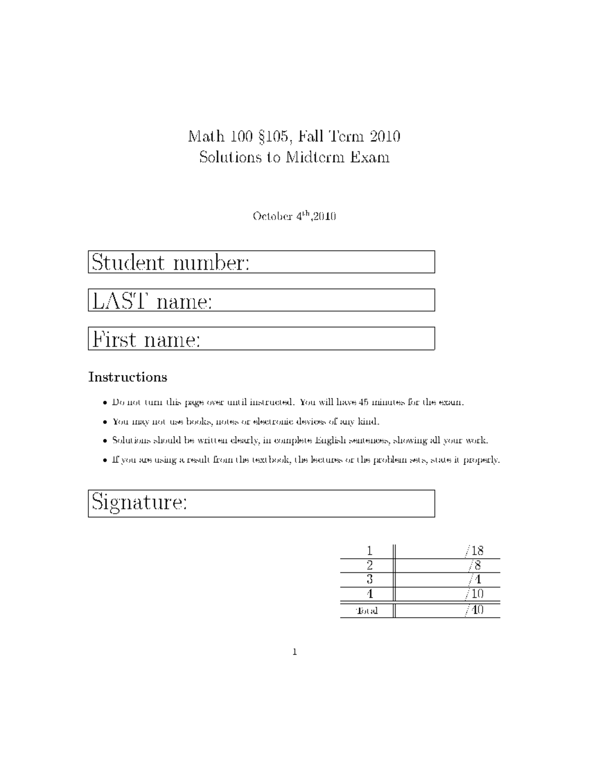 100 MT1 - Mock Exam for Math 100 - t r♠ ♦ t ♦♥st♦ t r♠ ① ♠ t♦ r 4 - Studocu