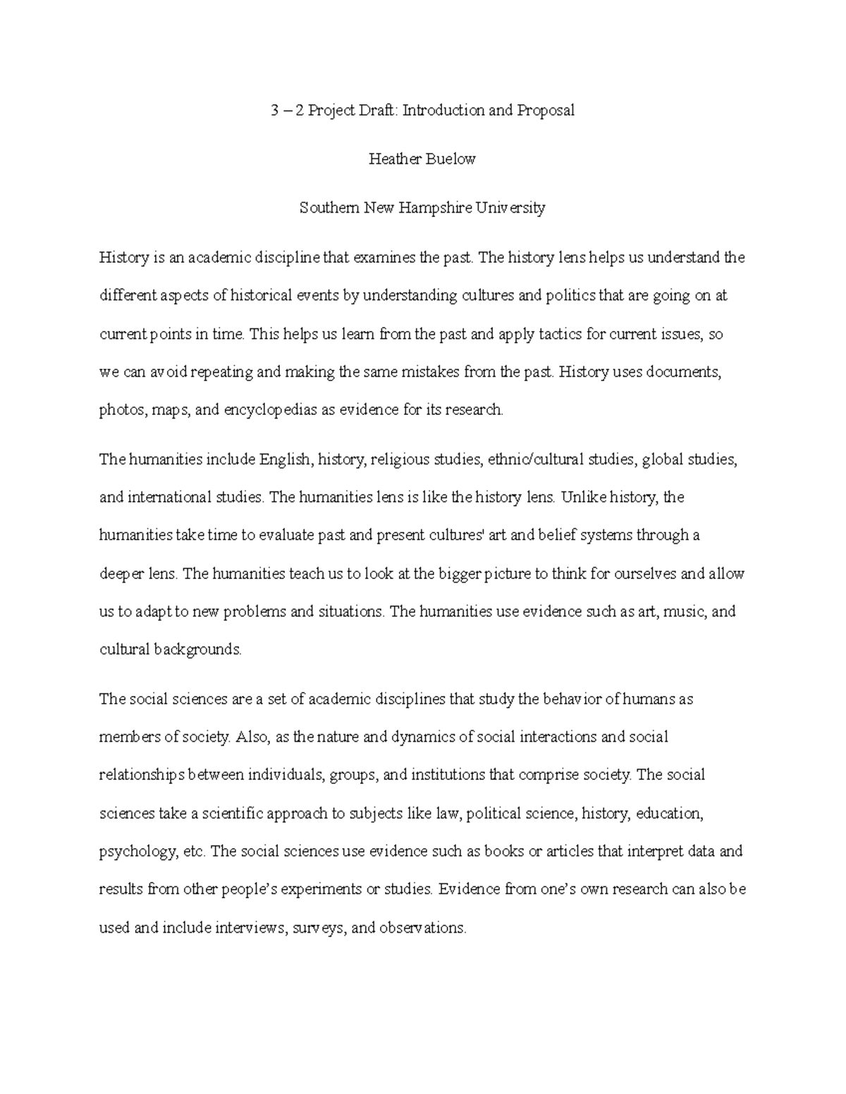 LA 3-2 - classwork - 3 – 2 Project Draft: Introduction and Proposal ...