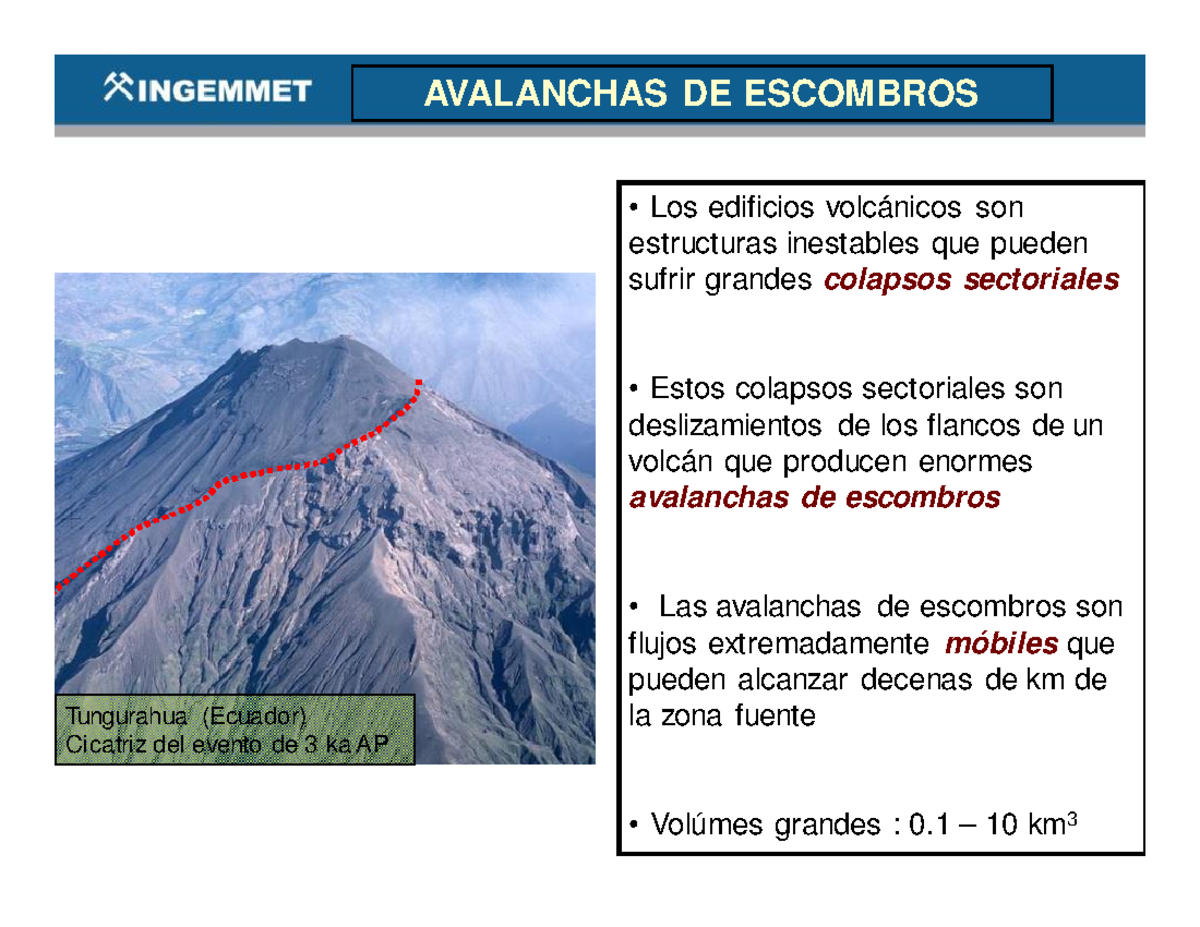 Vulca 12 - clase 12 - Los edificios volcánicos son estructuras inestables que pueden sufrir ...