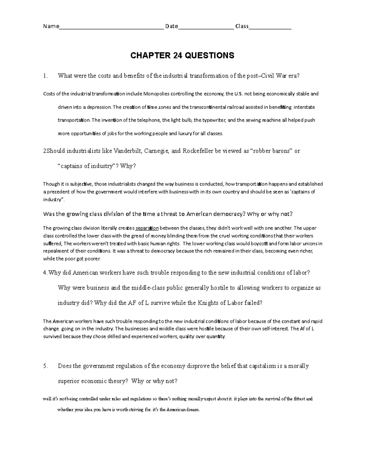 Chapter 24 The American Pageant - Name ...