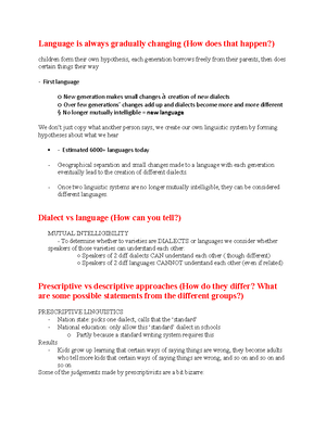 LING 101 2022 001 W1 Syllabus Updated Version B - Languages of the ...