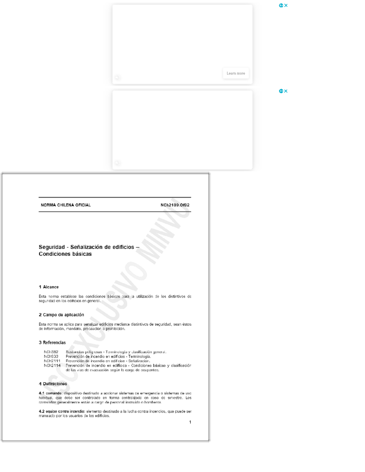 NCh 2189 - Doc - Legislación y Normativa - Replay ...