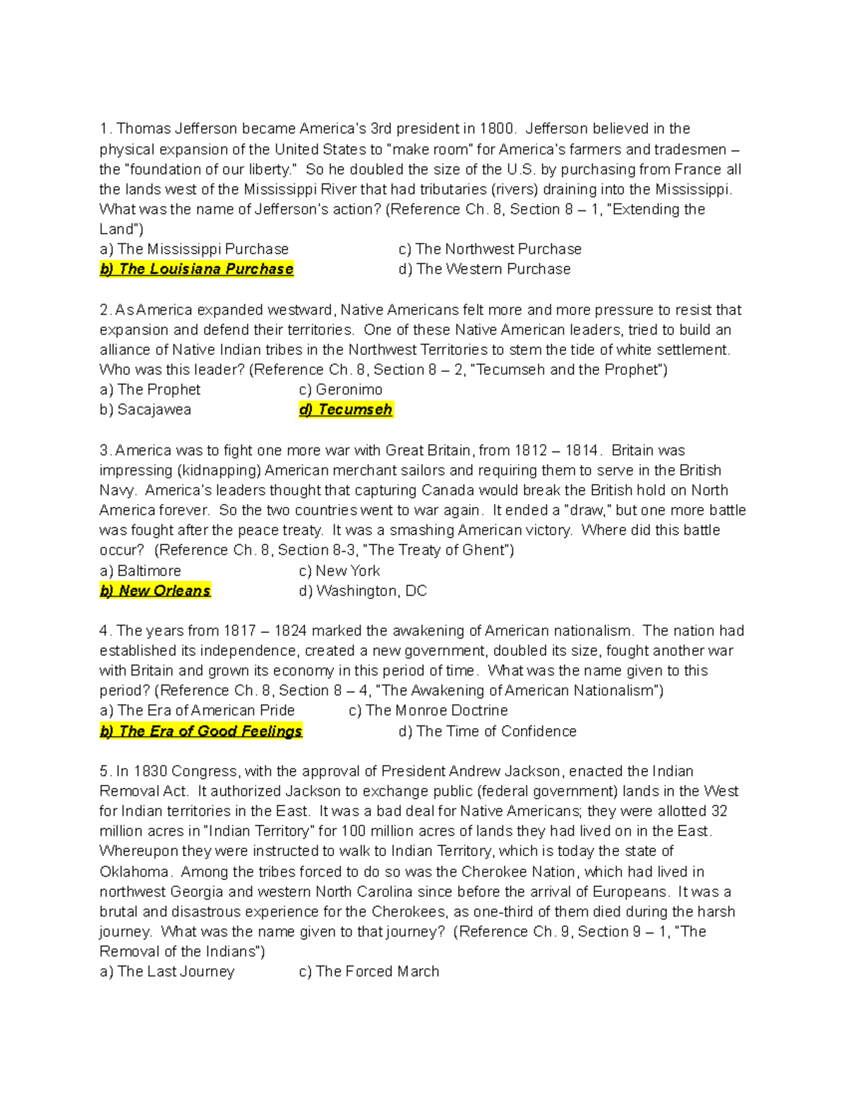 History Assignment - Thomas Jefferson became America’s 3rd president in ...