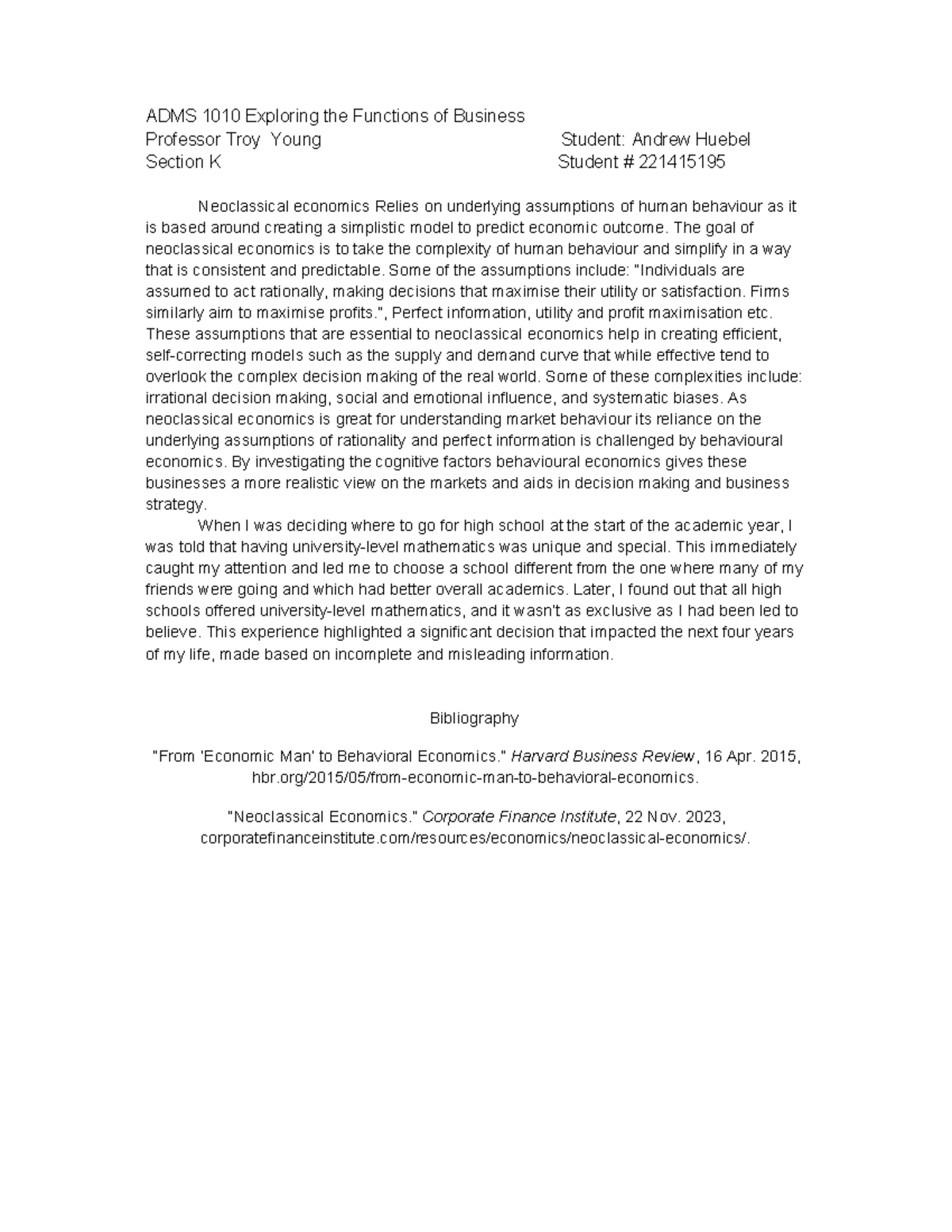 Assignment%204%20ADMS%2010 10 - ADMS 1010 Exploring the Functions of Business Professor Troy ...