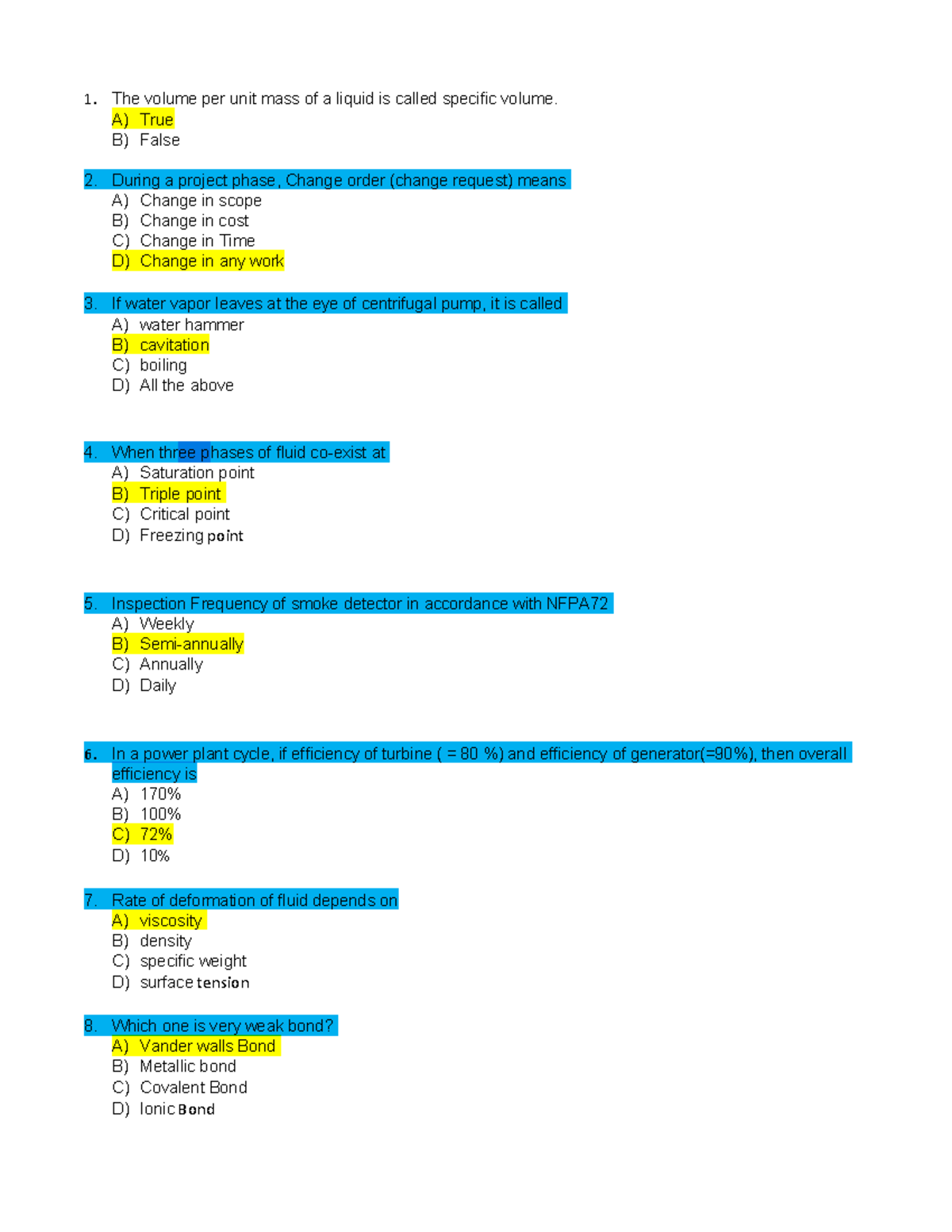 7 Set (Green International) - 1. The volume per unit mass of a liquid ...