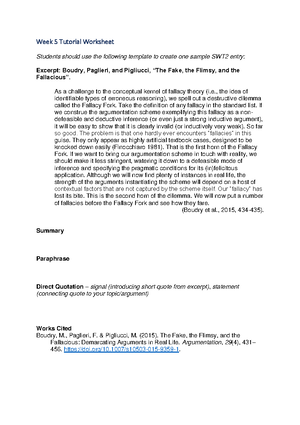 Week7 Tutorial worksheet 2022 fillable - ATHK1001 Analytical Thinking Tutorial Week 7 ...