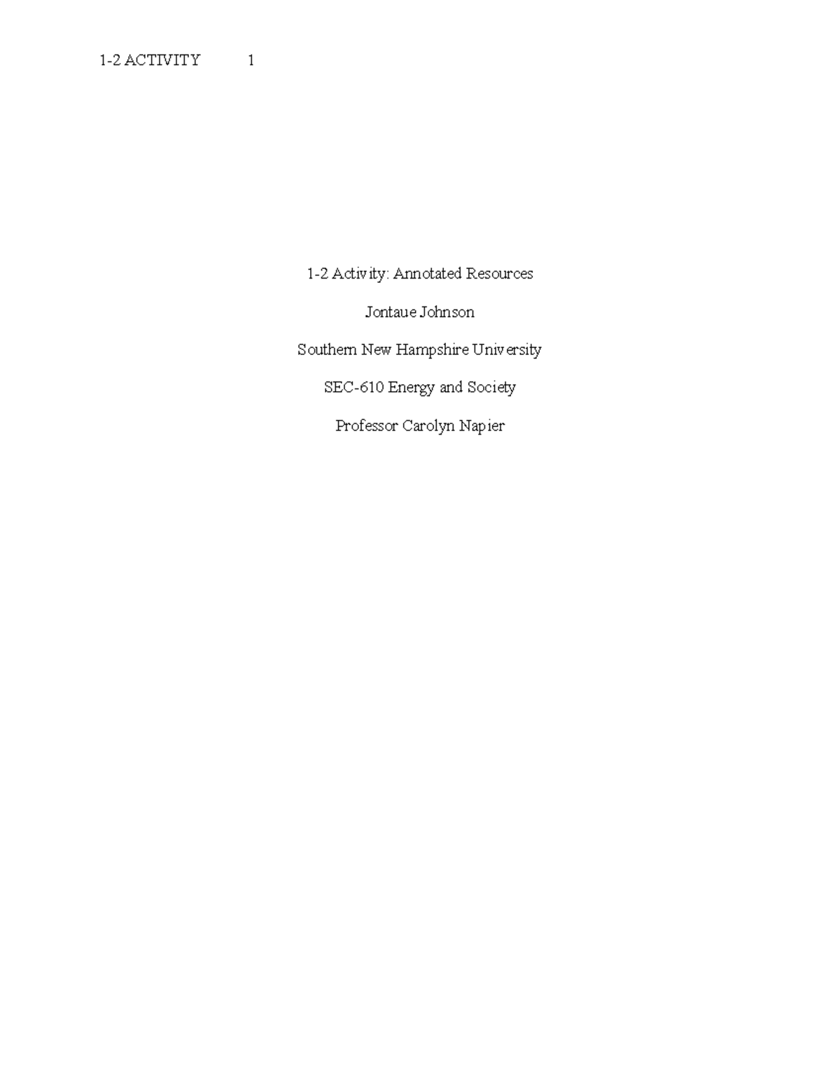 1-2 Activity Annotated Resources APA SEC 610 - 1-2 Activity: Annotated ...