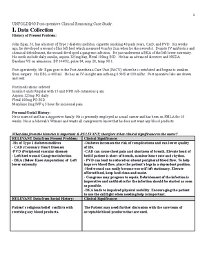 Case Study DVT(1)- Catherine Gibson - Case Study: Deep Vein Thrombosis ...