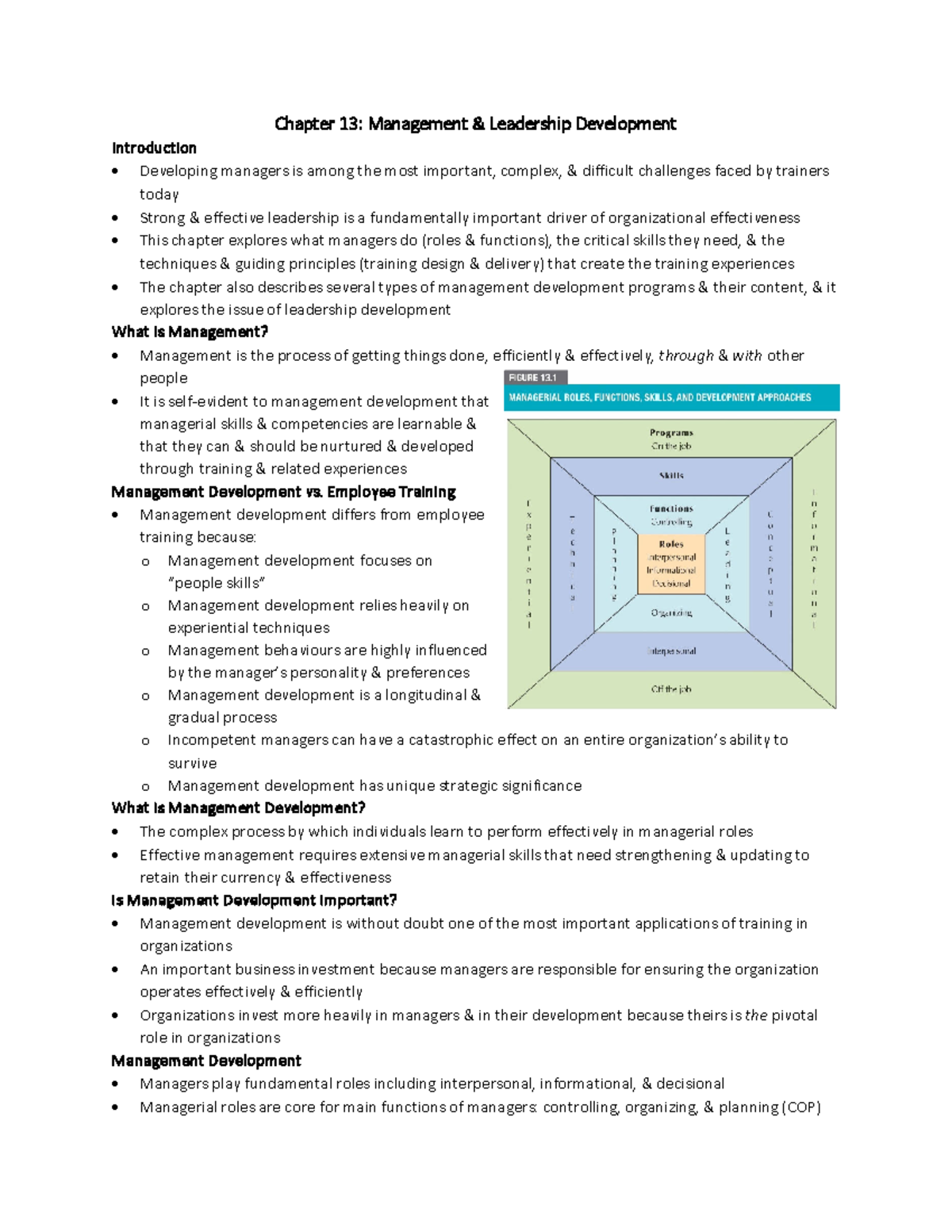 BUSN 3351 Chapter 13 - Lecture notes 13 - BUSN3351 - Douglascollege ...