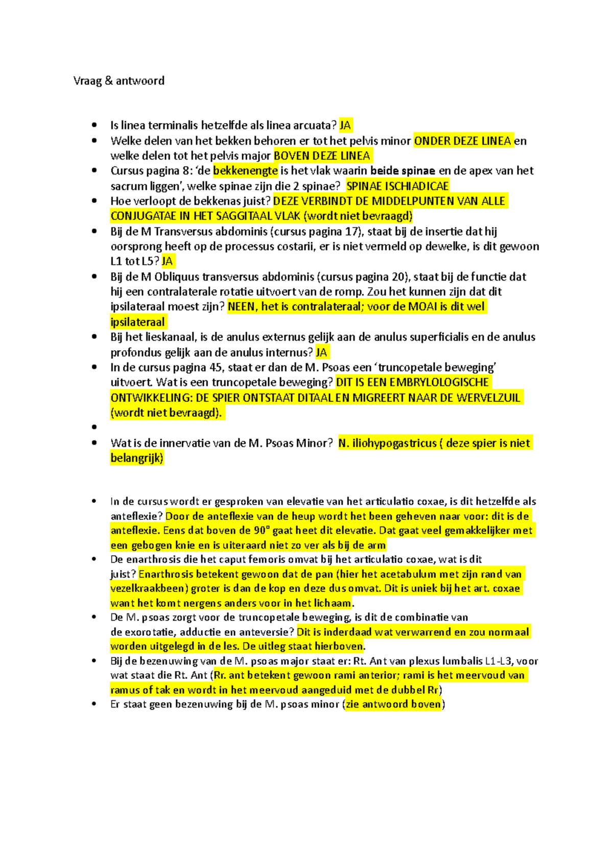 vragen examen anatomie - Vraag & antwoord Is linea terminalis hetzelfde ...