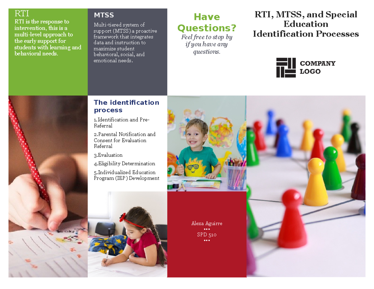 RTI procedural brochure - RTI RTI is the response to intervention, this ...