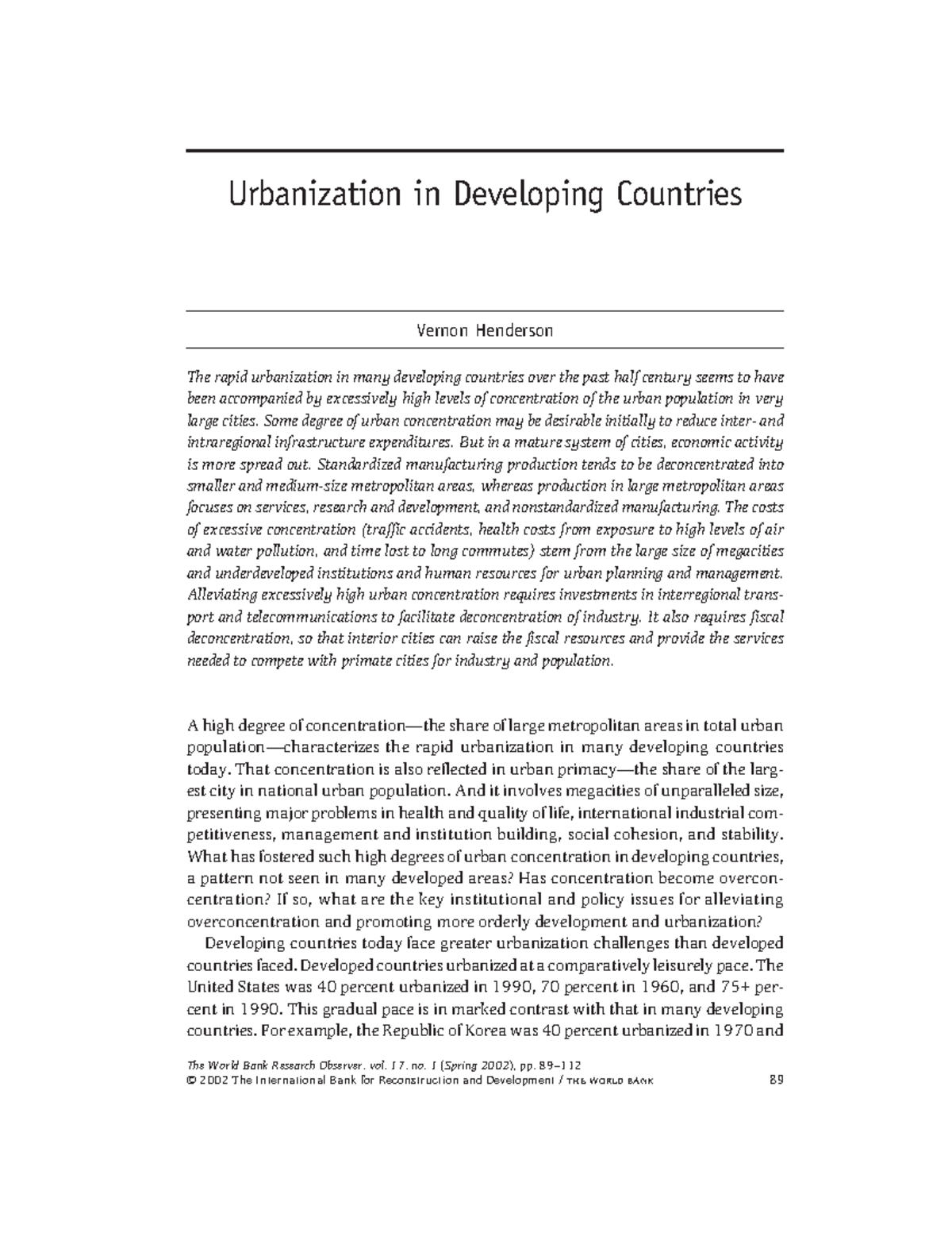 Document - The World Bank Research Observer, vol. 17, no. 1 (Spring ...