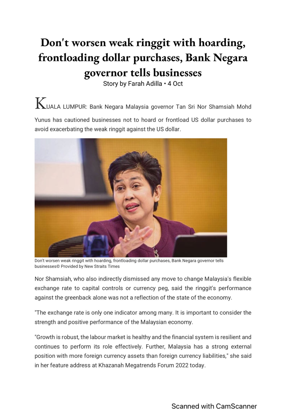 Weaker Ringgit Malaysian MYR - Quantitative Business Analysis - Studocu