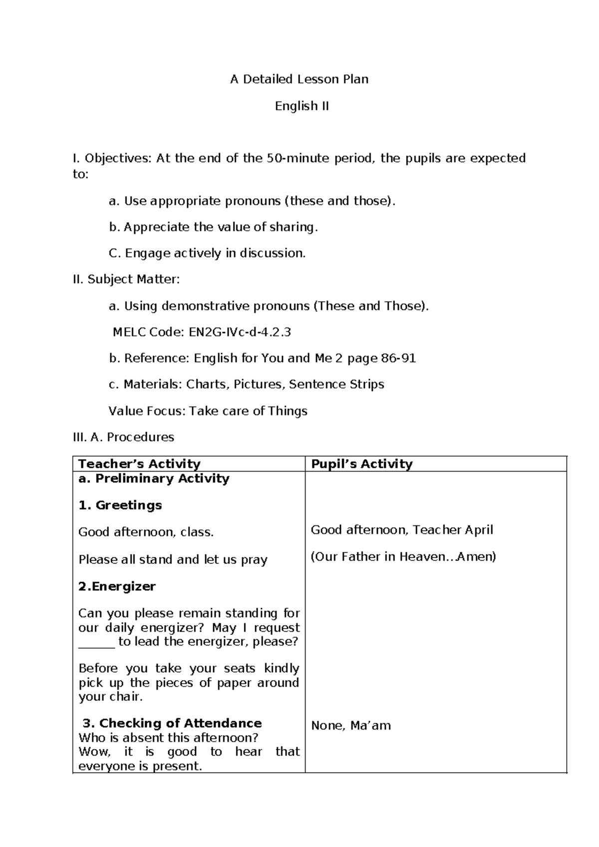 Detailed- Lesson-PLAN-IN- English-2- Grand-DEMO - A Detailed Lesson ...