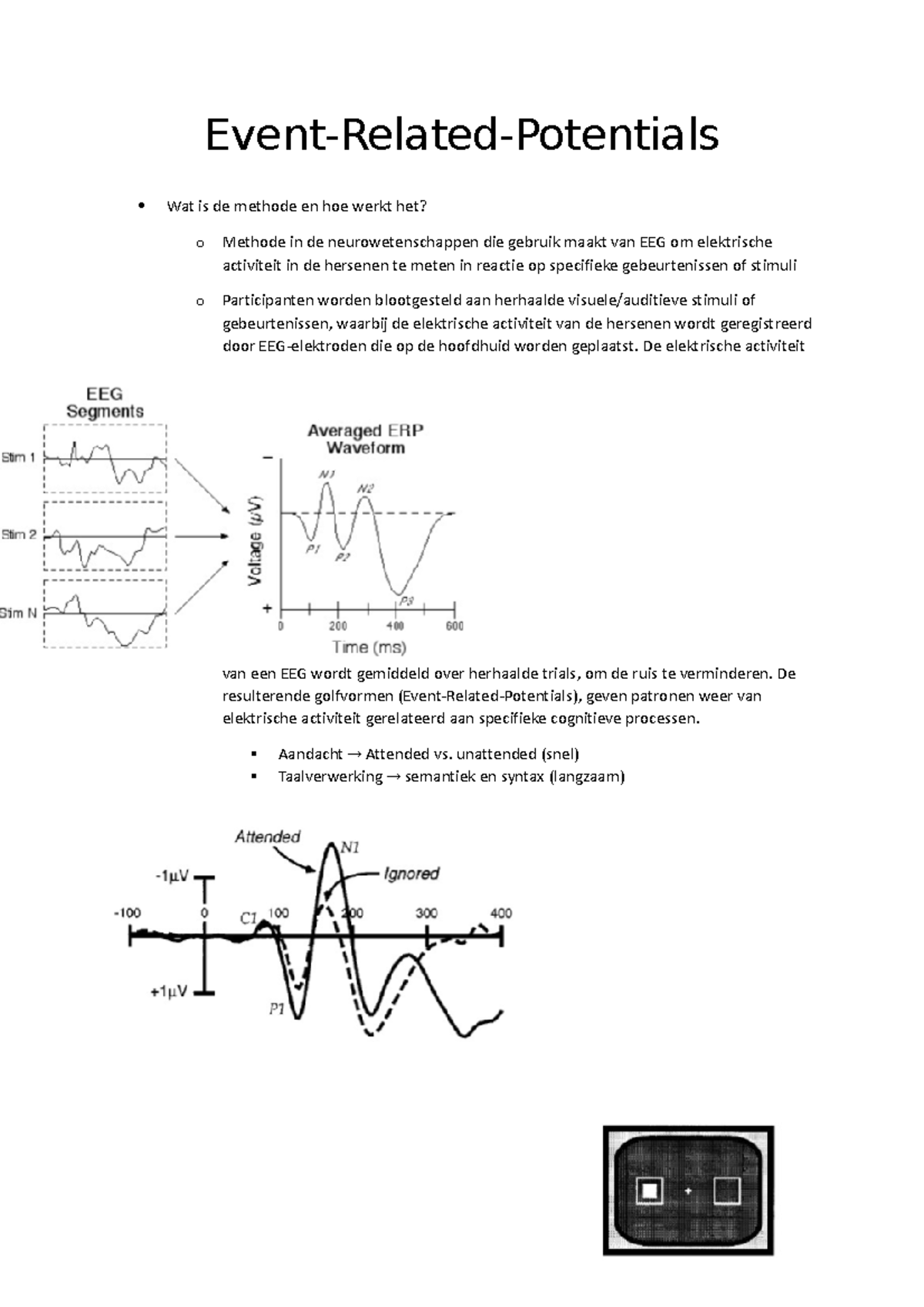 Event-Related-Potentials informatie - Event-Related-Potentials Wat is ...