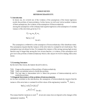 EES 401 Econometrics II Module - KENYATTA UNIVERSITY – SCHOOL OF ECONOMICS DEPARTMENT OF - Studocu