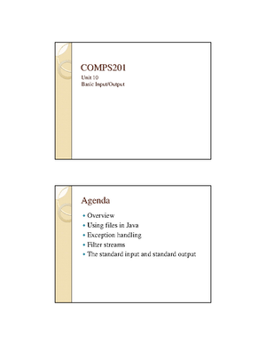 COMP-S201 U02 161 - Unit 2 Textbook - COMP S201 Unit 2 Classes and objects 161 Course team - Studocu