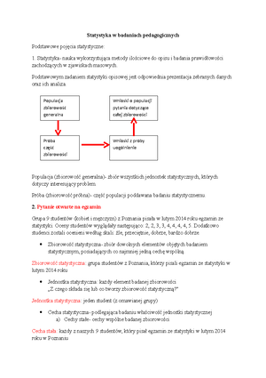 WYKŁAD 1 - statystyka - WYKŁAD 1 Statystyka - nauka wykorzystująca ...