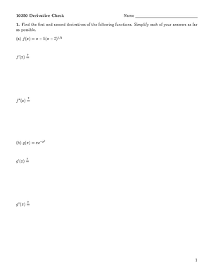 Practice Quiz Related Rates, Optimization, Riemann Sum (5 versions ...