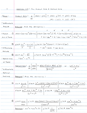 Calc 2 - Pre Calculus notes for Units 1 and 2, some include diagrams ...