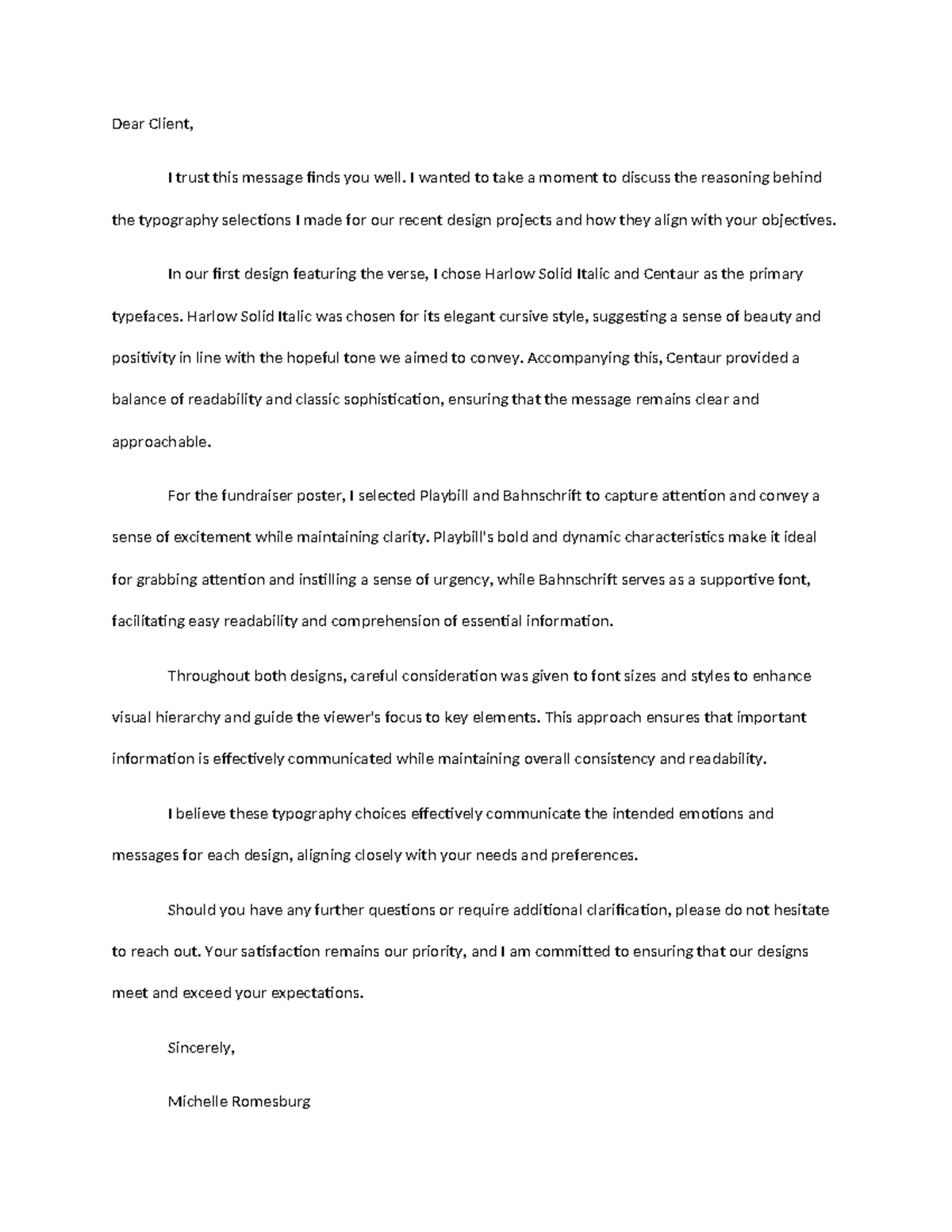 4-1 client email - Dear Client, I trust this message finds you well. I ...